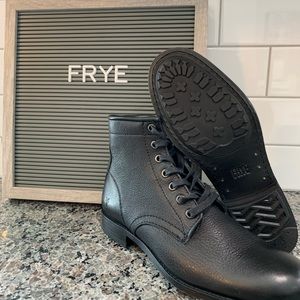 Frye | Shoes | Frye Tyler Combat Boots Lace Up Black Leather | Poshmark